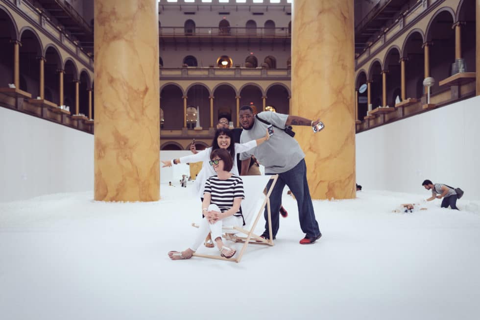 "The Beach" Giant Ball Pit in DC at the National Building Museum