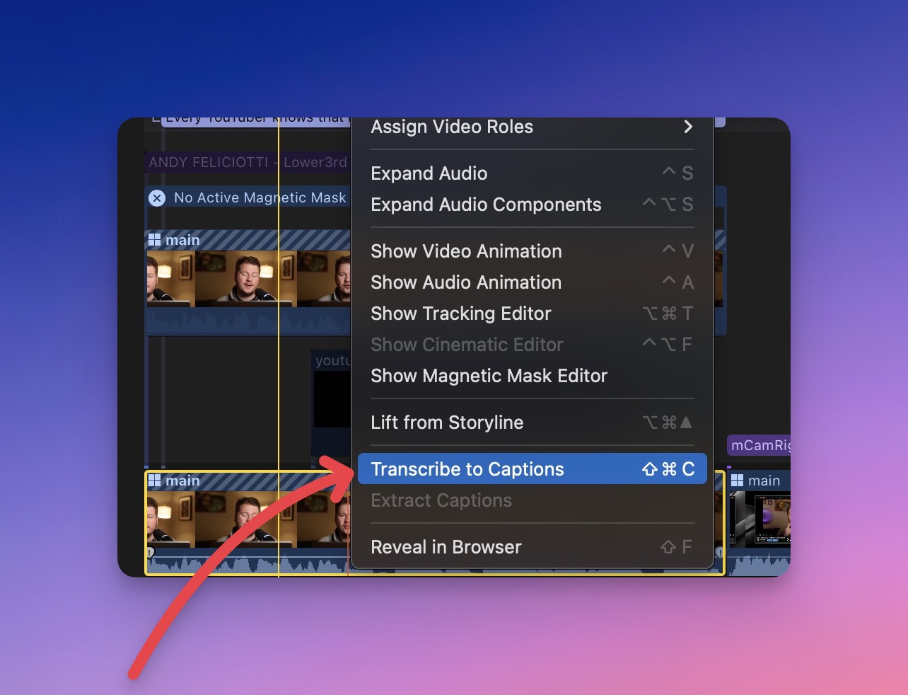 How to Add Captions on Top of Your Video in Final Cut Pro