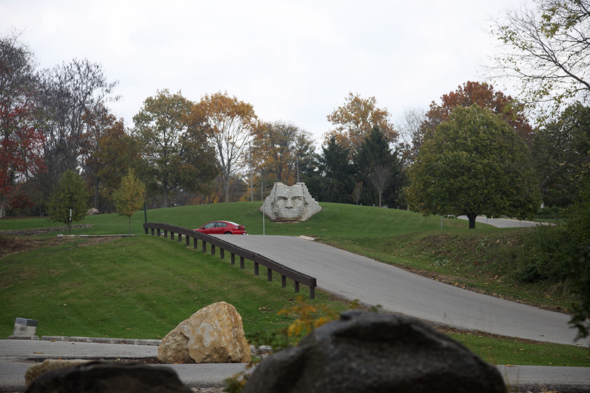 Leatherlips Monument at Scioto Park in Dublin, Ohio